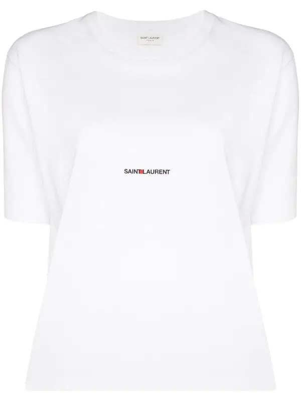 Saint Laurent Logo Cotton T-shirt