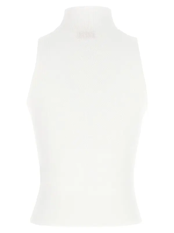 Diesel Cut-out Logo Tank Top - White