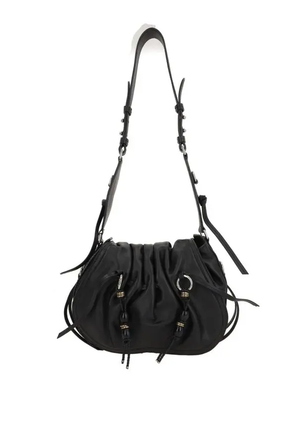 Isabel Marant Shoulder Bag With Braided Strap - Black+silver
