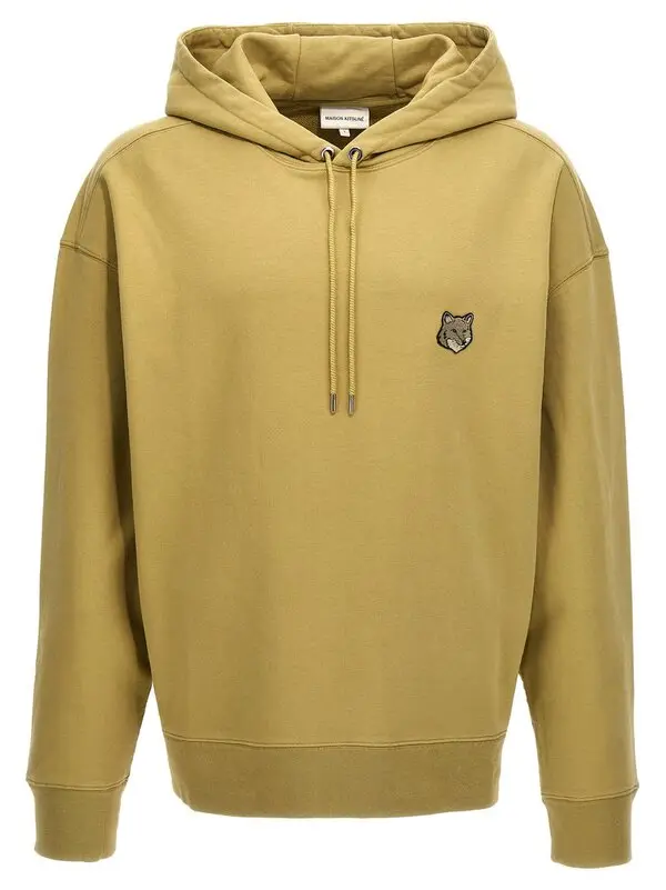 Maison Kitsuné Bold Fox Head Hoodie - Green