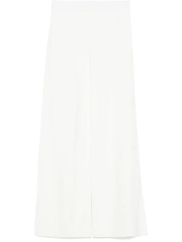 P.a.r.o.s.h Knitted Flared Trousers - Beige