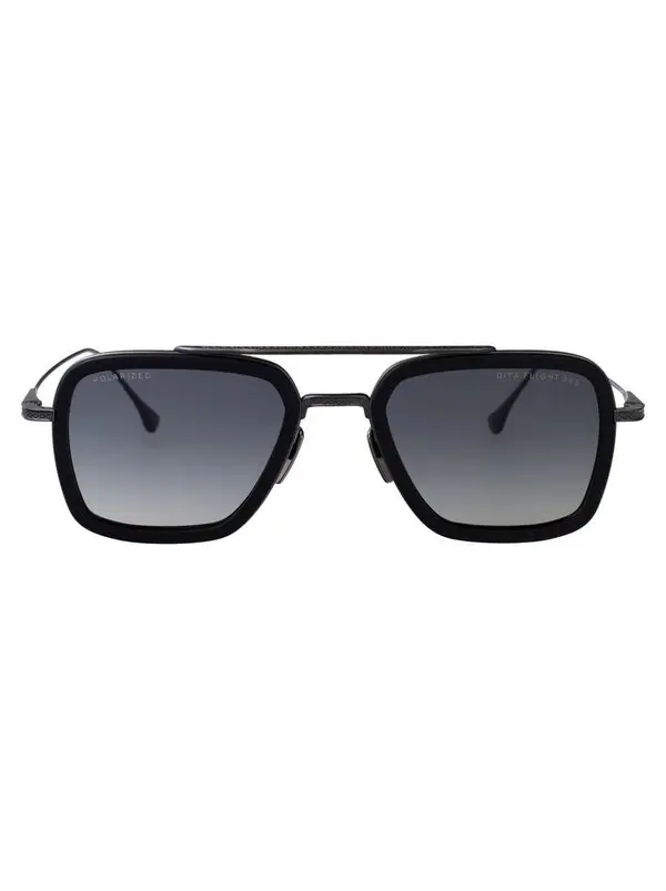 Dita Flight.006 Sunglasses - Black Iron - Matte Black W/ Black To Clear Gradient Polarized