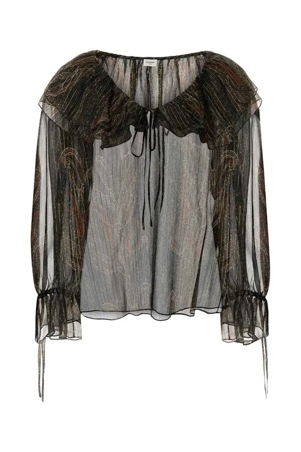 Saint Laurent Silk-blend Blouse