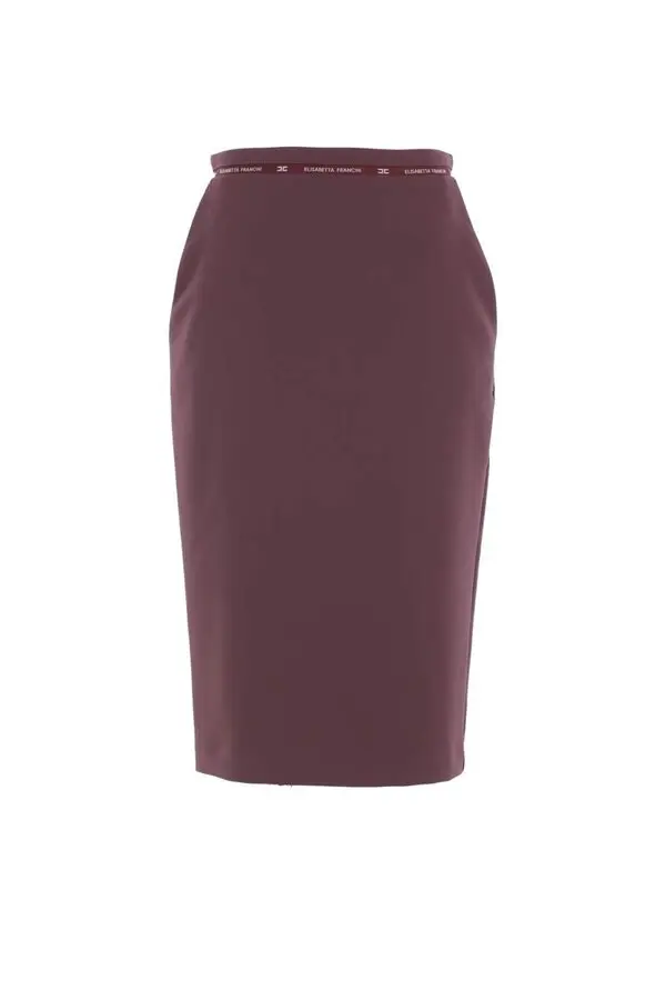 Elisabetta Franchi Straight Skirt - Red