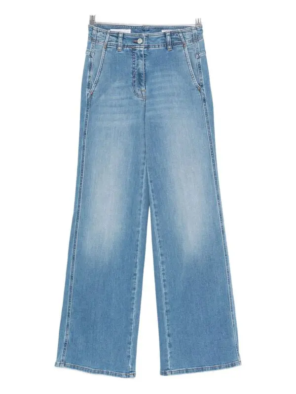 Peserico Five-pocket Denim Trousers - Blue