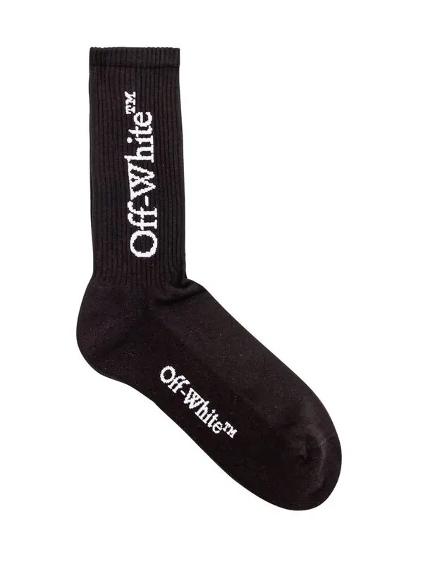 Off-White Logo Socks - Black