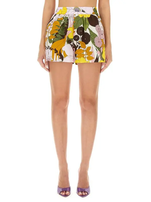 La DoubleJ Floral Print Regular Fit Shorts