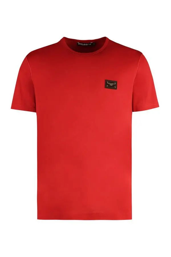 Dolce & Gabbana Cotton Crew-neck T-shirt - Red