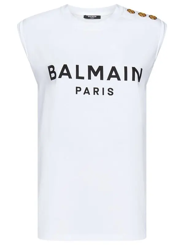 Balmain Cotton Tank Top