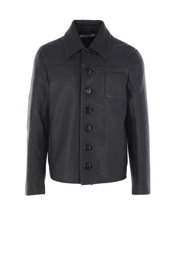 NAMACHEKO Hades Cotton Bomber Jacket - Black Removable Wrinkle