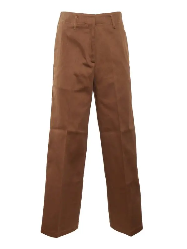FORTE_FORTE Heavy Cotton Straight-leg Trousers