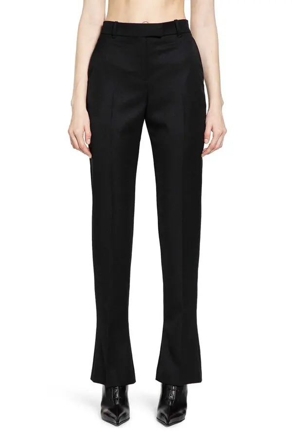 Alexander McQueen Straight Trousers - Black