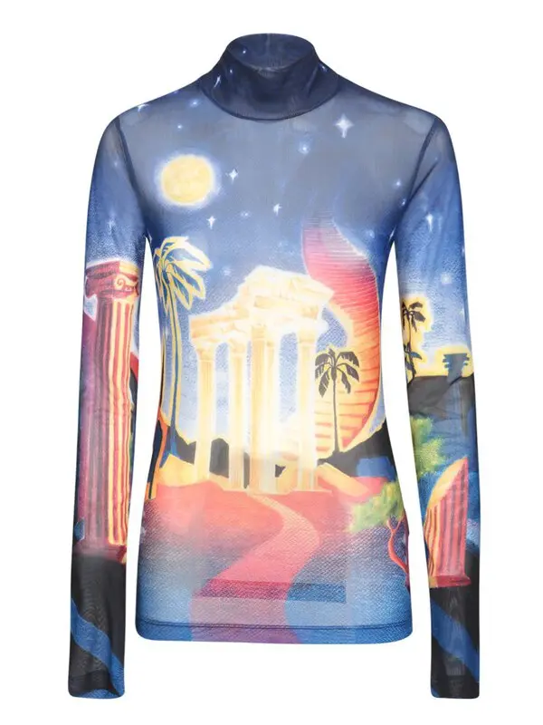 Casablanca Printed Knitwear - Blue