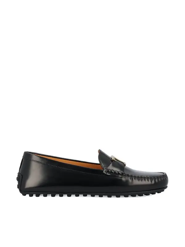 TOD'S T Timeless Moccasins - Black