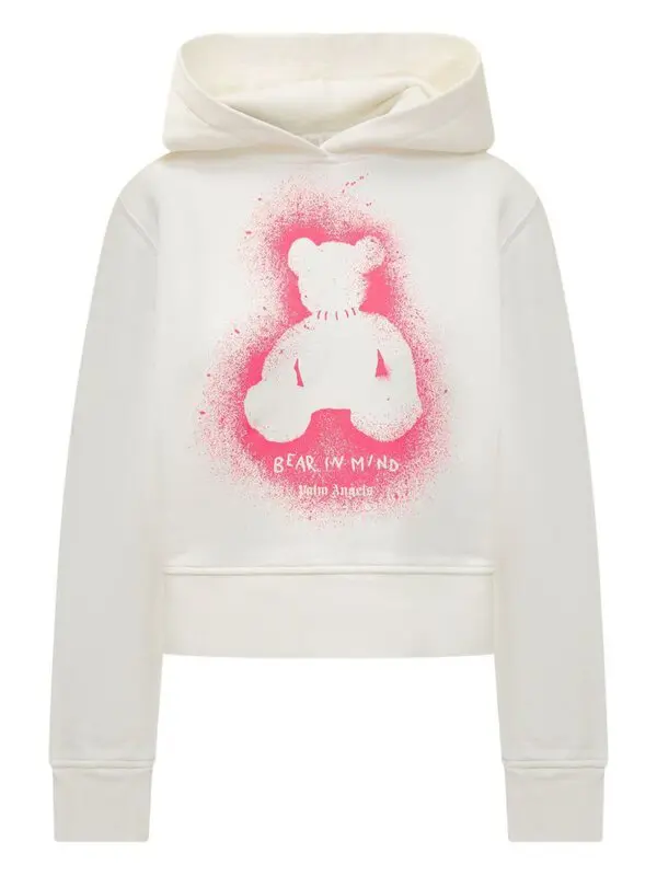 Palm Angels Sweater - Bianco E Fucsia