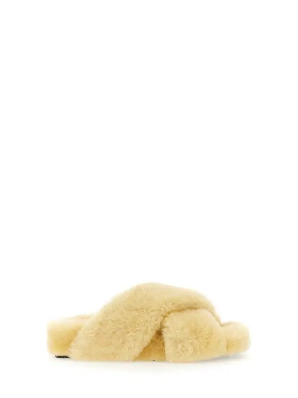 JIL SANDER Shearling Sandals