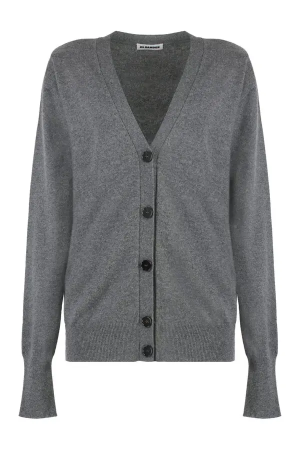 JIL SANDER Cashmere Cardigan - Grey