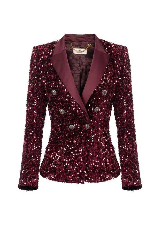 Elisabetta Franchi Sequin Blazer