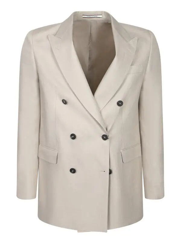 Tagliatore Jasmine Linen Double-breasted Jacket