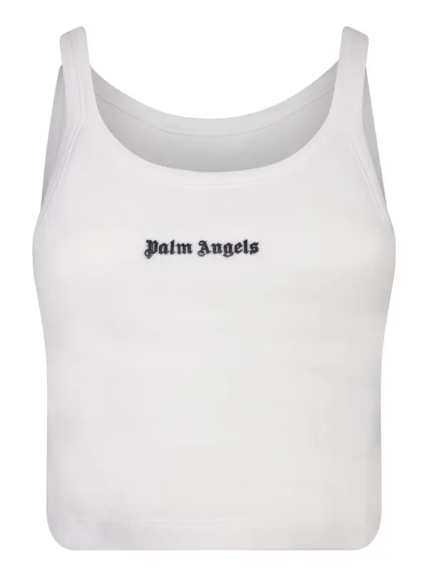Palm Angels Cropped Cotton Top