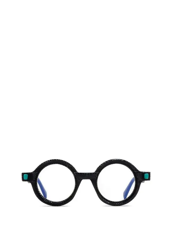 KUBORAUM Acetate Eyeglasses - Black Matt + Black Shine