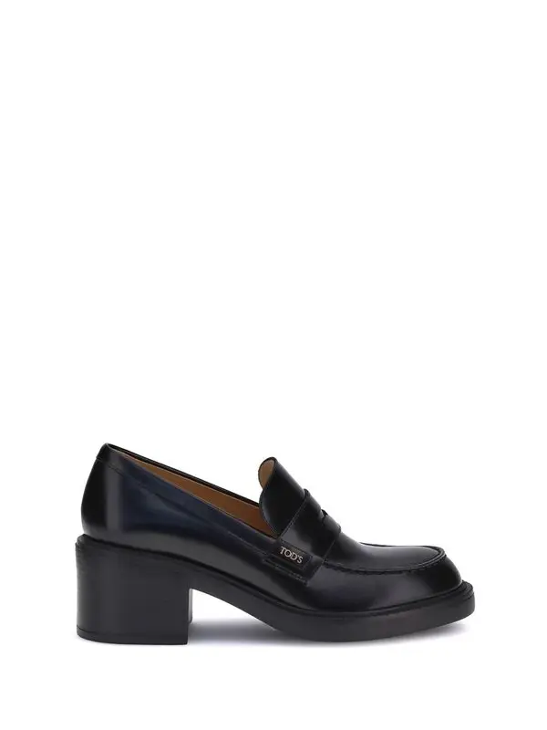 TOD'S Leather Loafers - Black