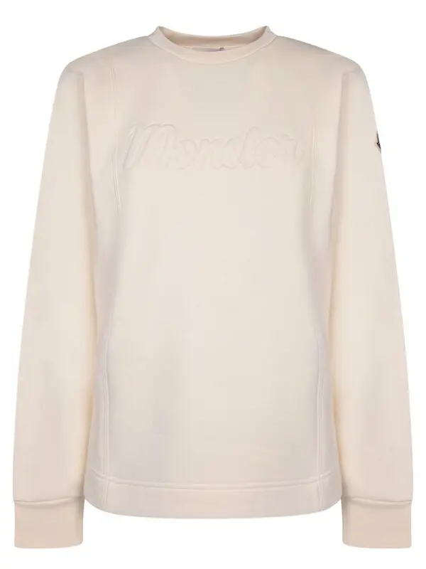 Moncler Crewneck Sweatshirt - White
