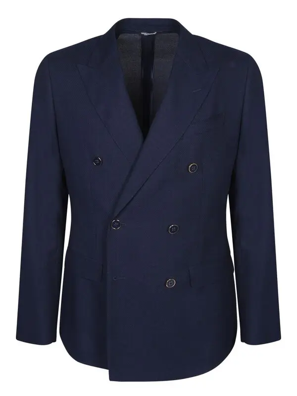 Dolce & Gabbana Hopsack Double-breasted Jacket