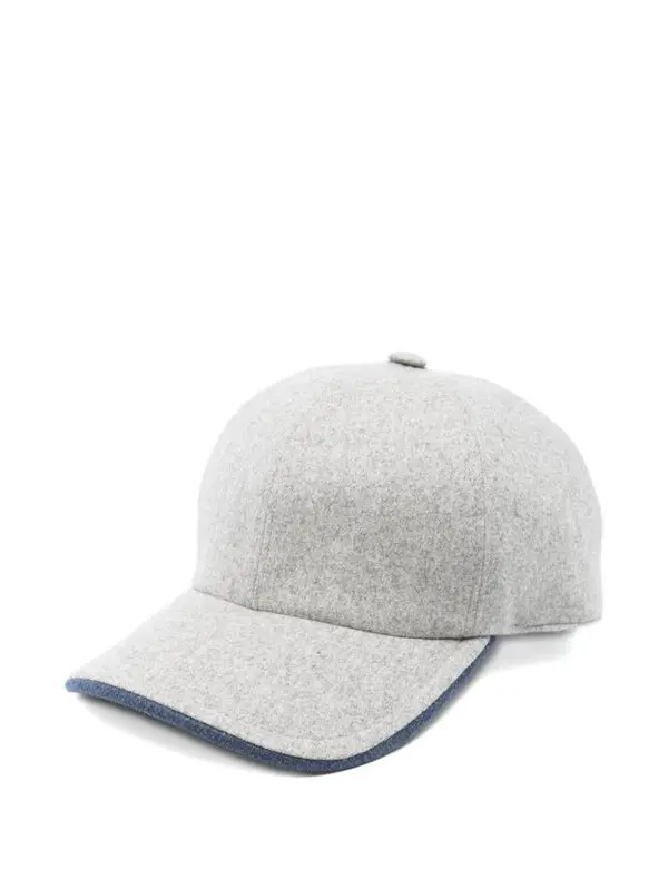 BARBA NAPOLI Beard Felt Baseball Cap - Grey