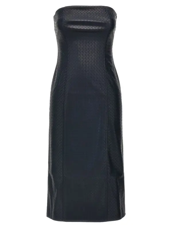 Remain Birger Christensen Midi Braided Off-the-shoulder Dress