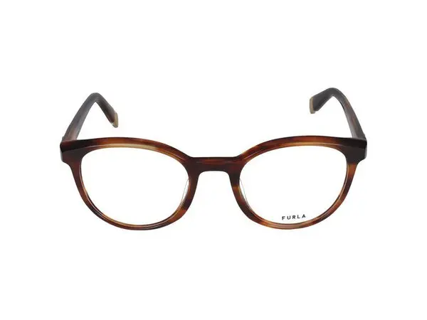 Furla Optical Eyeglasses - Glossy Striated Brown