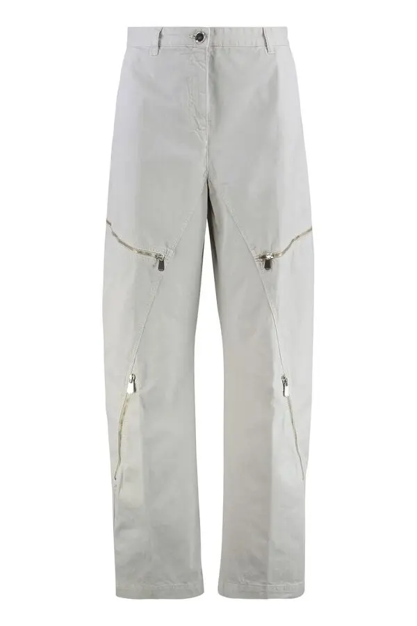 Pinko Sere Nere Cotton Trousers - Grey
