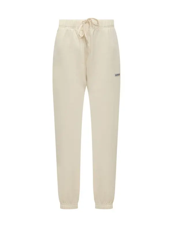 AUTRY Cotton Pants With Logo - Yellow