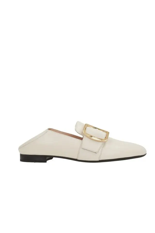 Bally Leather Loafers - Beige