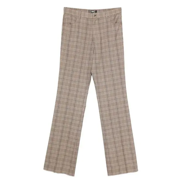 Amiri Checked Trousers - Brown