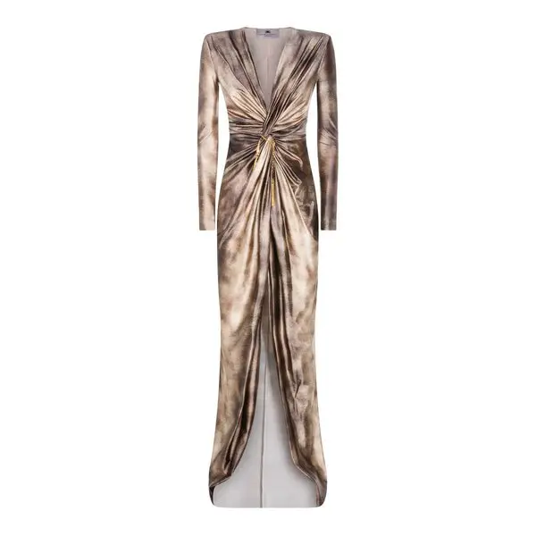 Elisabetta Franchi Maxi Dress - Lizard