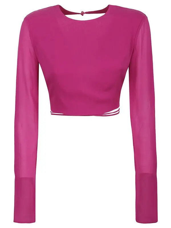 Andamane Lea Open Back Cropped Top - Multicolor