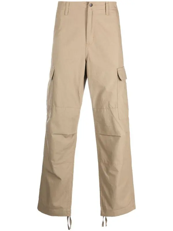 Carhartt Work In Progress Cotton Cargo Trousers - Brown