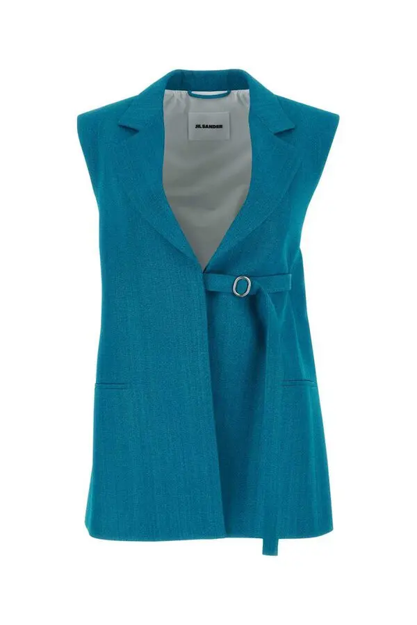 JIL SANDER Viscose-silk Blend Vest