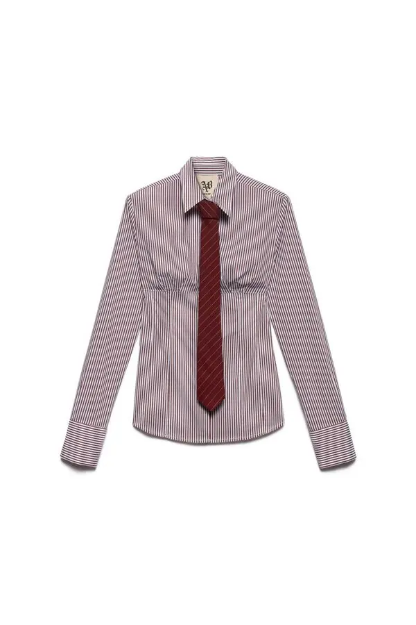 ANIYE BY Shirts - White/bordeaux