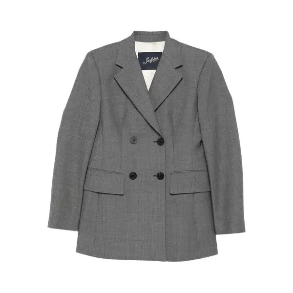Seafarer Double-breasted Jacket - Grey