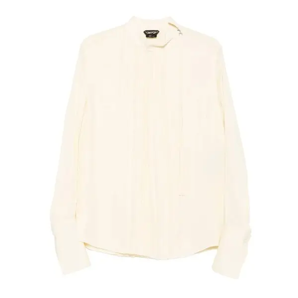 TOM FORD Pleated Blouse - Beige