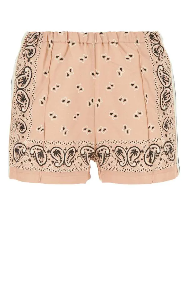 Palm Angels Linen-blend Shorts - Printed