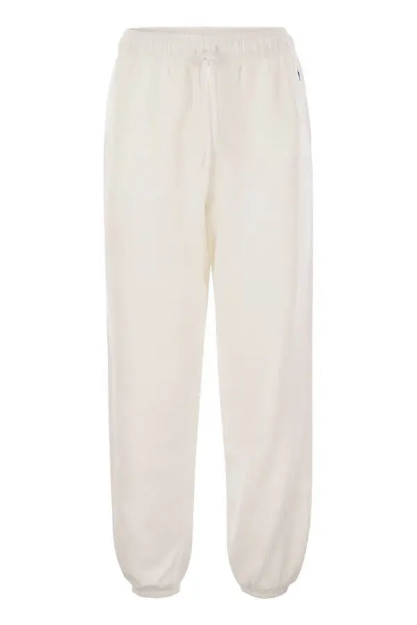 Ralph Lauren Lightweight Loopback Fleece Sports Pants - White