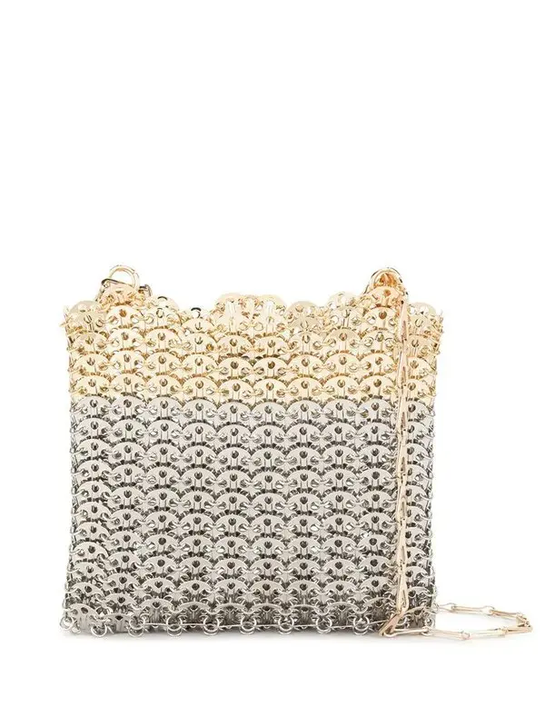 Rabanne 1969 Skyline Pochette - M Silver Light Gold