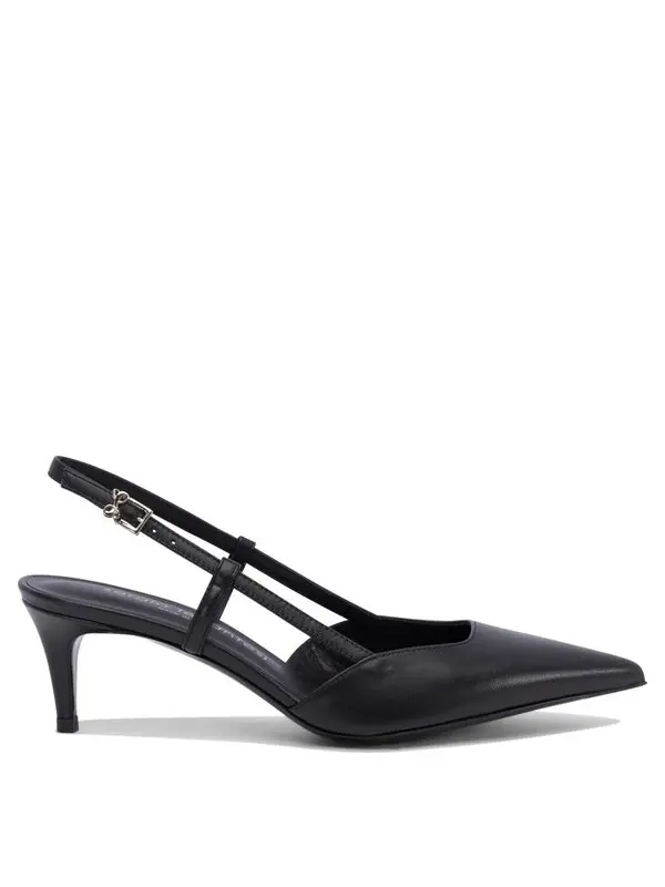 SERGIO LEVANTESI Heeled Slingbacks - Black