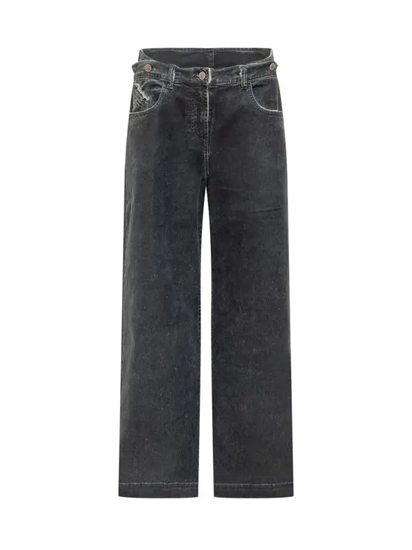 Attico Canvas Logo Pants