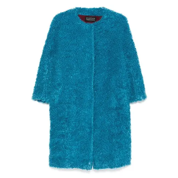 GIANLUCA CAPANNOLO Long Sleeve Coat - Blue