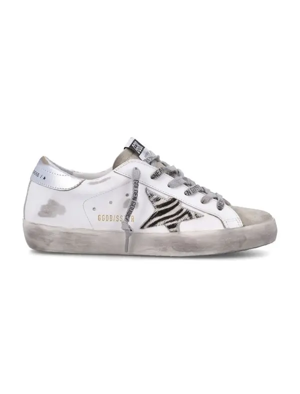 Golden Goose Super-star Sneakers - White Black Zebra