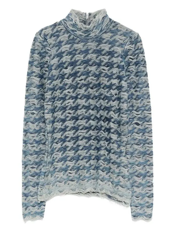 Diesel Houndstooth Patterned Pullover - Multicolor